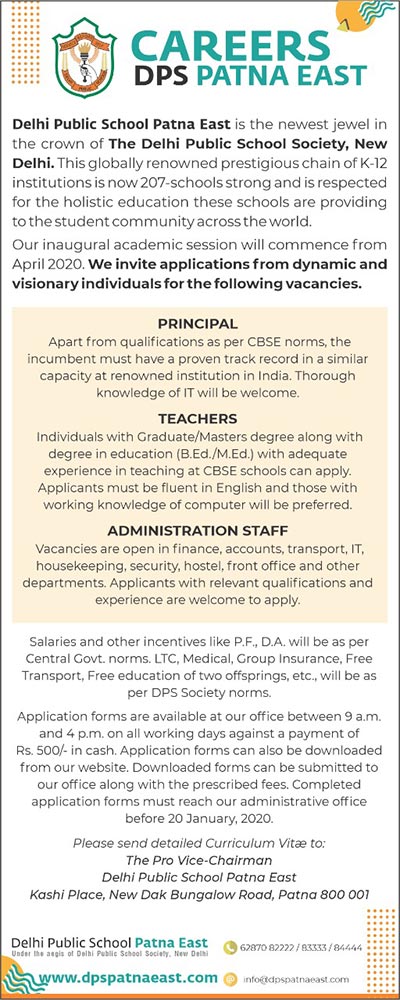 Careers - DPS Patna East