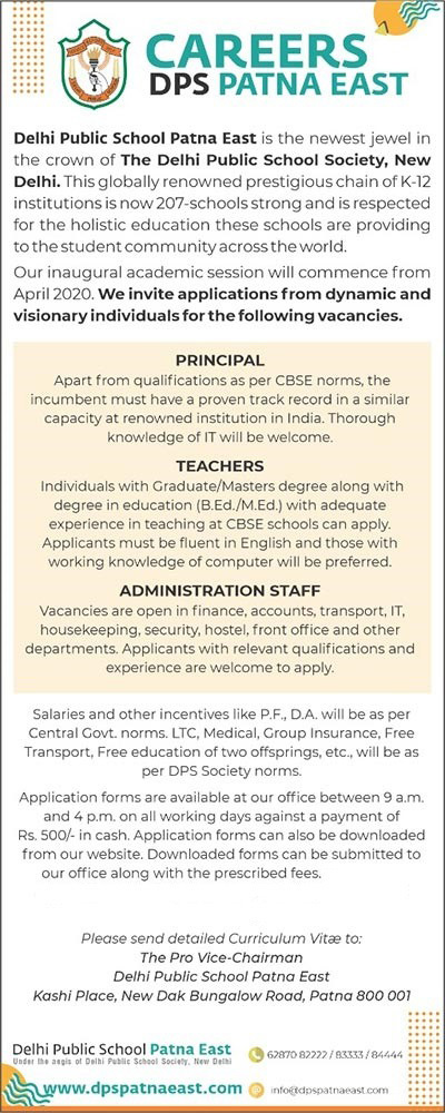 Careers - DPS Patna East