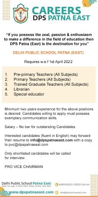 Careers - DPS Patna East